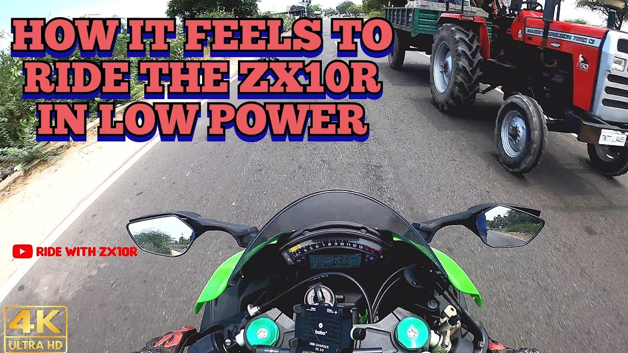 How it feels to ride the zx10r in low power mode | riding the zx10r in ...