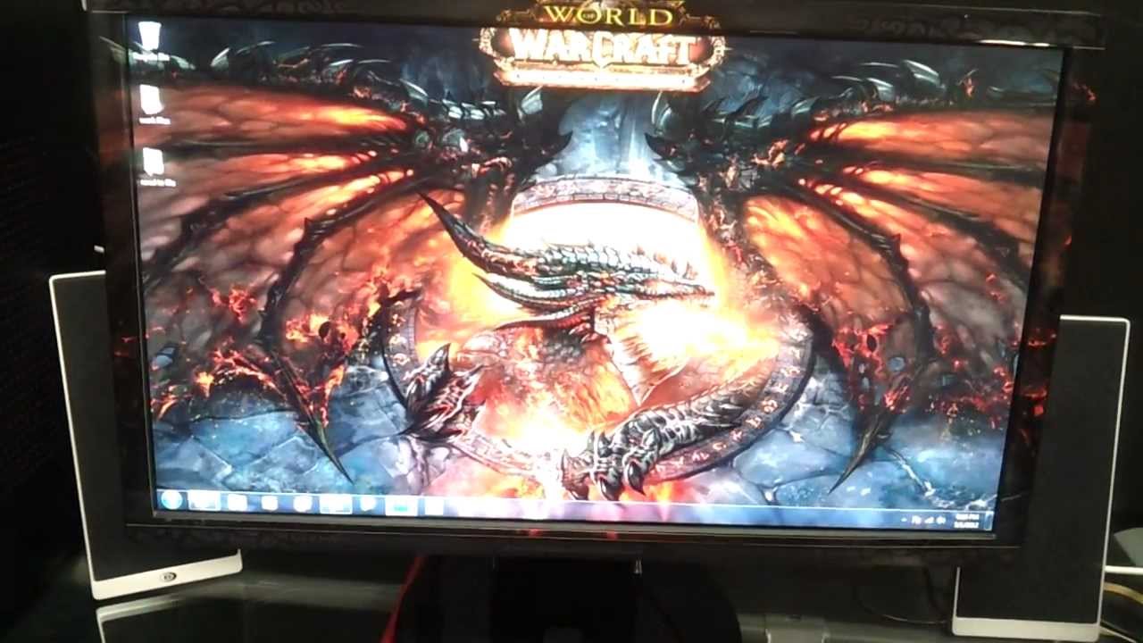 Custom "World of Warcraft" PC monitor skin - YouTube