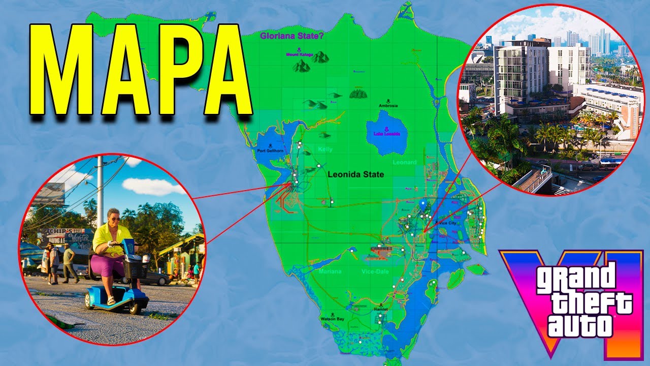 ASI SERA el MAPA de GTA VI - YouTube