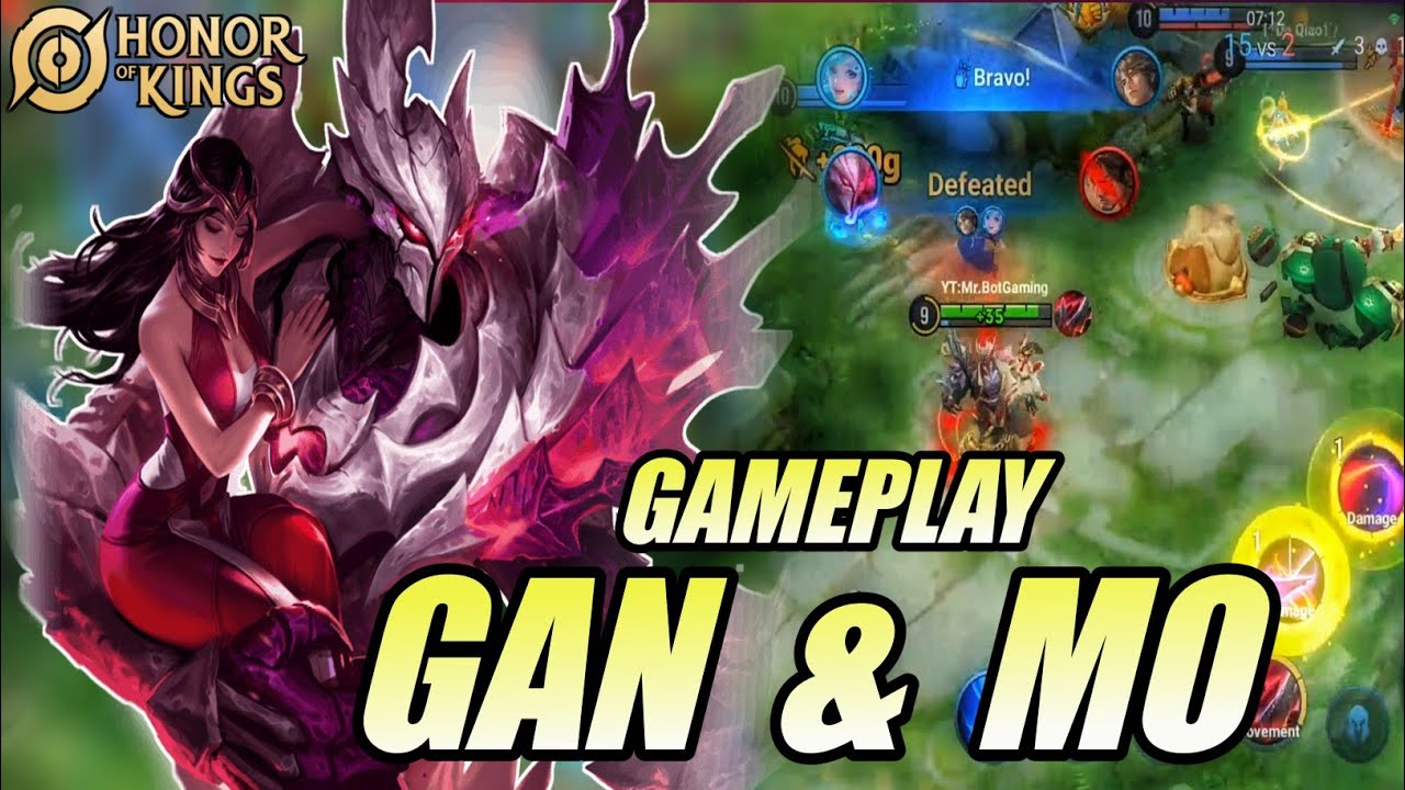 GAN & MO Gameplay Mid Lane 💯% BROKEN | Technique & Strategy - Honor of ...