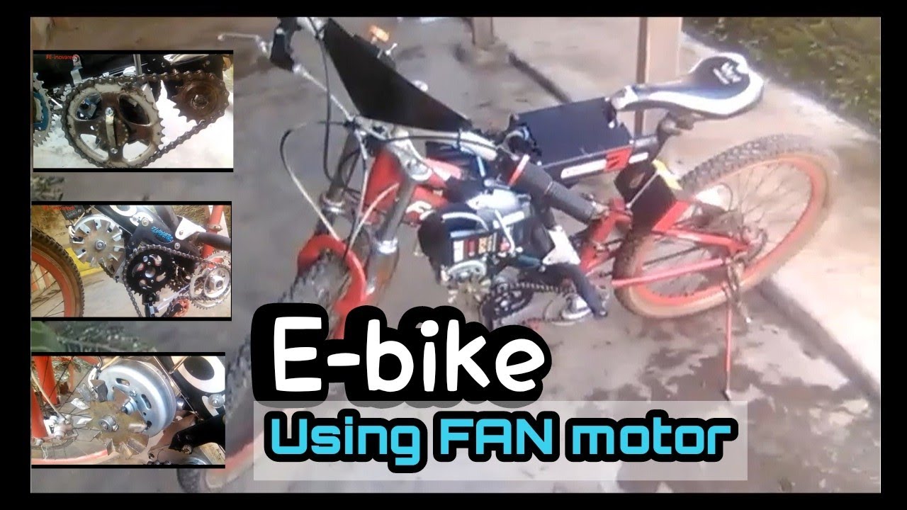 Sepeda Listrik rakitan menggunakan dinamo kipas angin standfan - YouTube