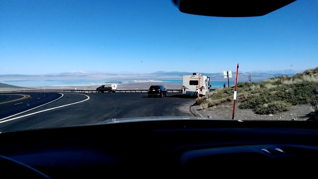 Scenic drive at Conway Summit along US Highway 395 with picturesque ...