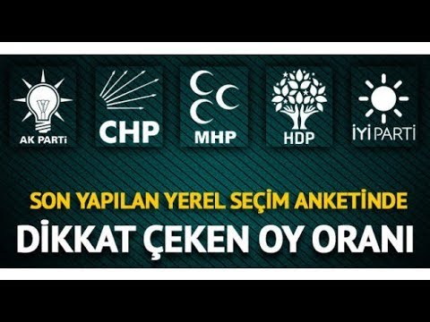 2019 Mart yerel seçim anketi. İstanbul'da hangi parti önde. Son anket sonucu haberi.Ak partinin oyu?