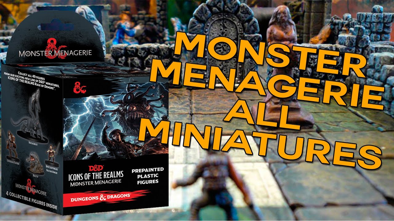 D&D MINIATURES MONSTER MENAGERIE Review! - YouTube
