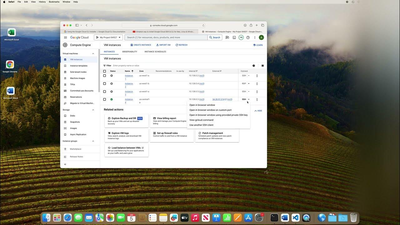 Provisioning Ubuntu VM Instances in GCP in Mac - YouTube