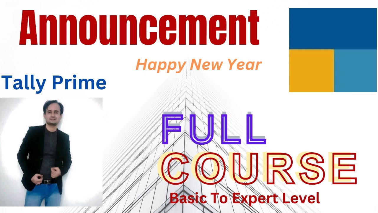 Tally Prime Full Course Announcement | Basic To Advance Level | Happy ...