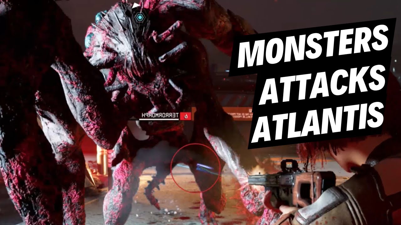 Starfield Terramorph attacks Atlantis (Starfield Highlights) - YouTube