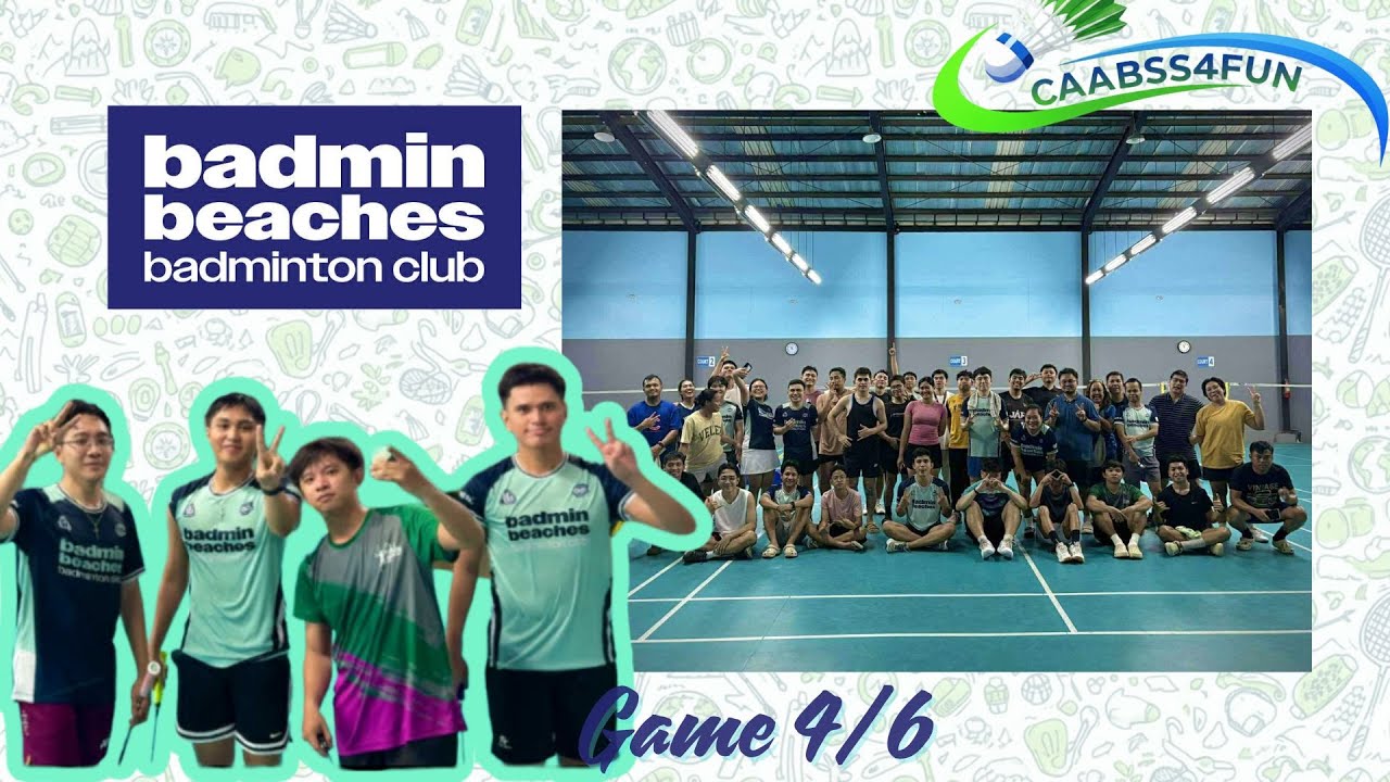 Badmin Beaches 4/6 - Oct 24, 2025 Badminton Game Highlights - YouTube