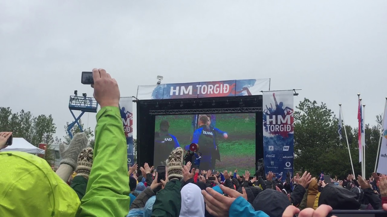 Iceland Viking Clap LIVE from Reykjavik 2018 FIFA World Cup ISL 1:1 ARG ...