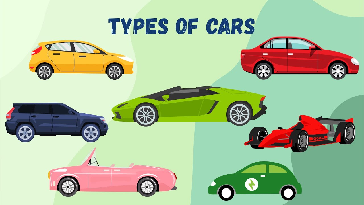 Types of Cars for Kids I Car Pictures and Videos for Toddlers and ...