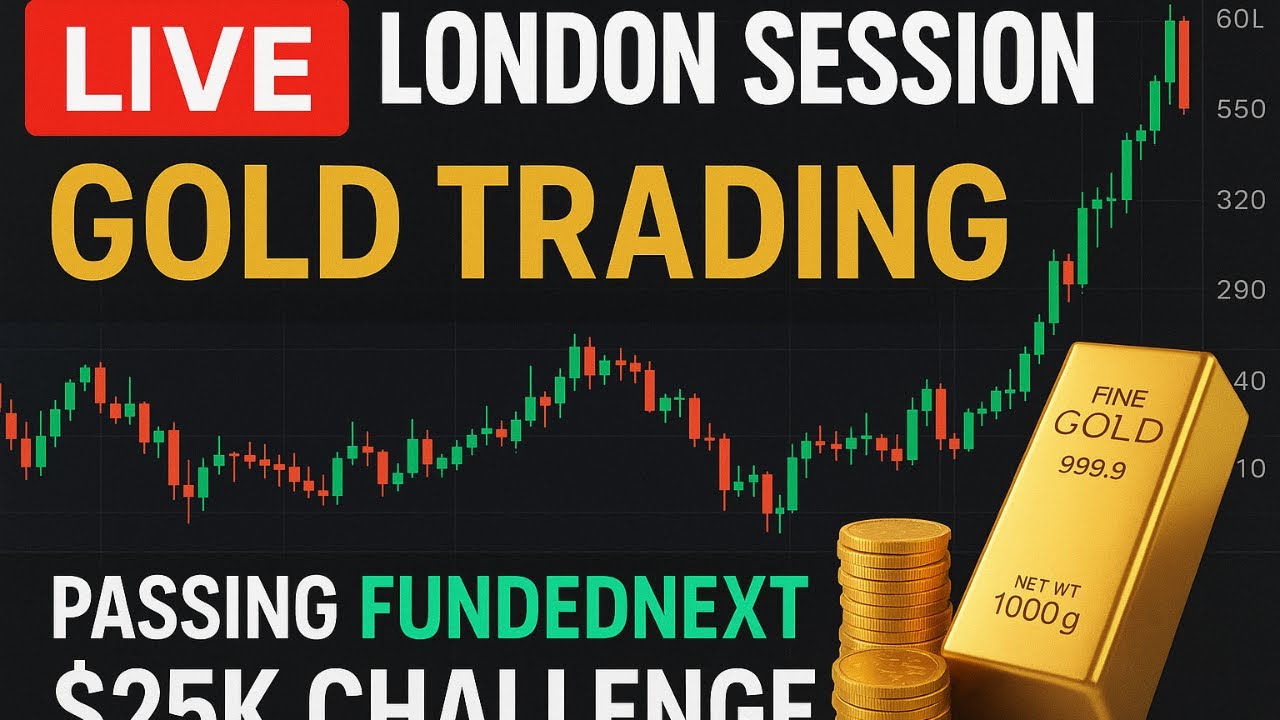 LIVE London Session GOLD Trading | Passing FundedNext $25K Challenge ...
