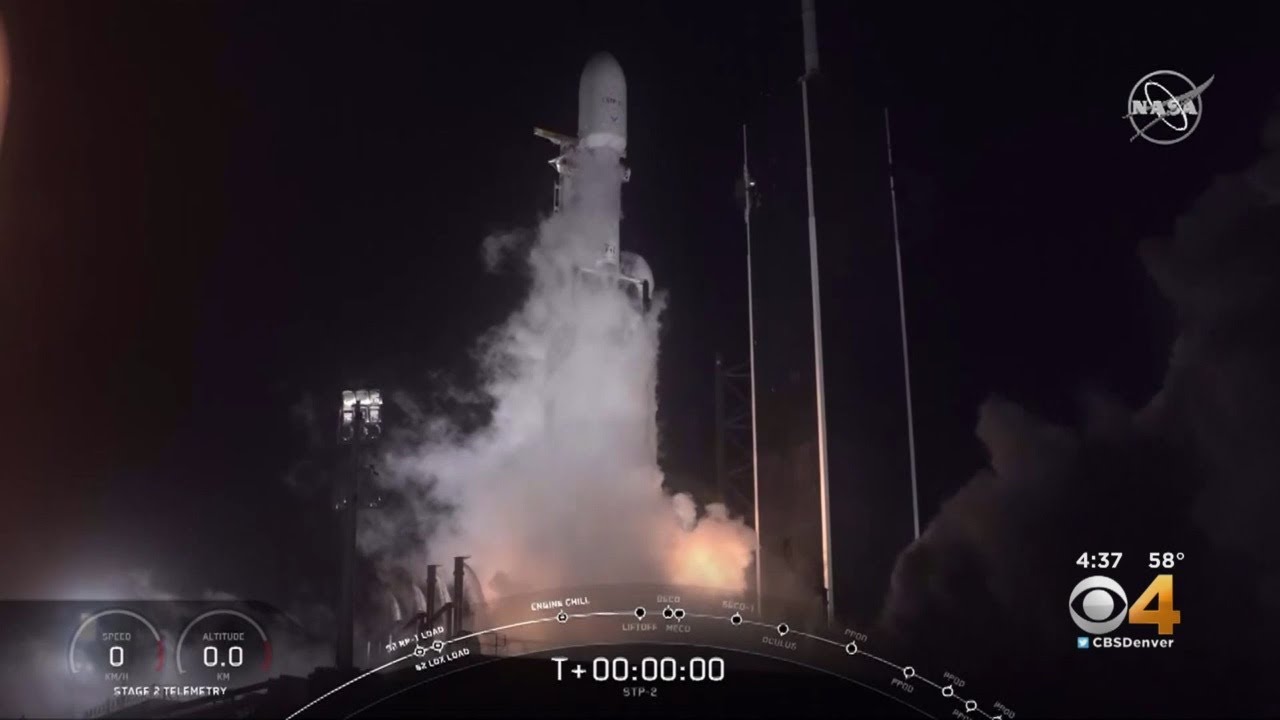 SpaceX Rocket Blasts Off With Satellite Built In Colorado - YouTube