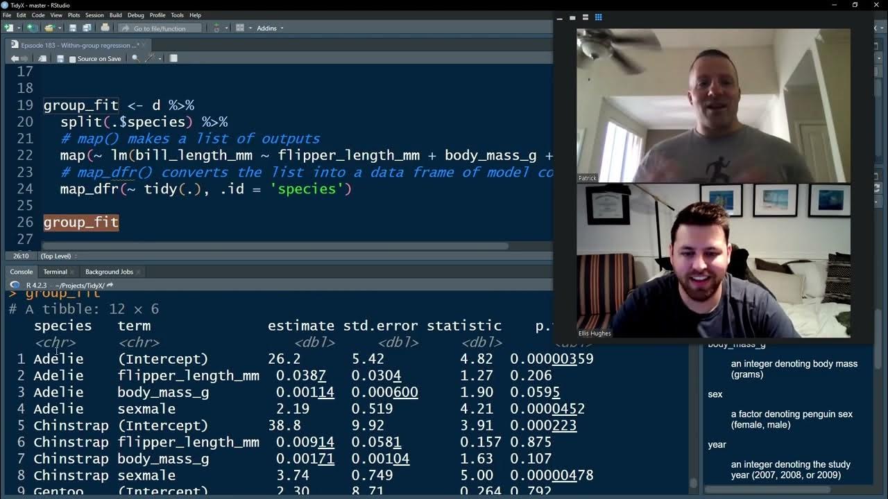 Within Group Regression Using Purrr Tidyx Episode 183 Youtube