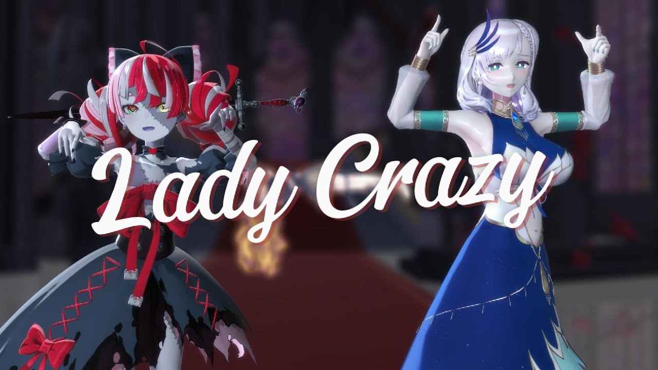 【MMD Hololive】Ollie And Reine dancing Lady Crazy - Holoro #hololive ...