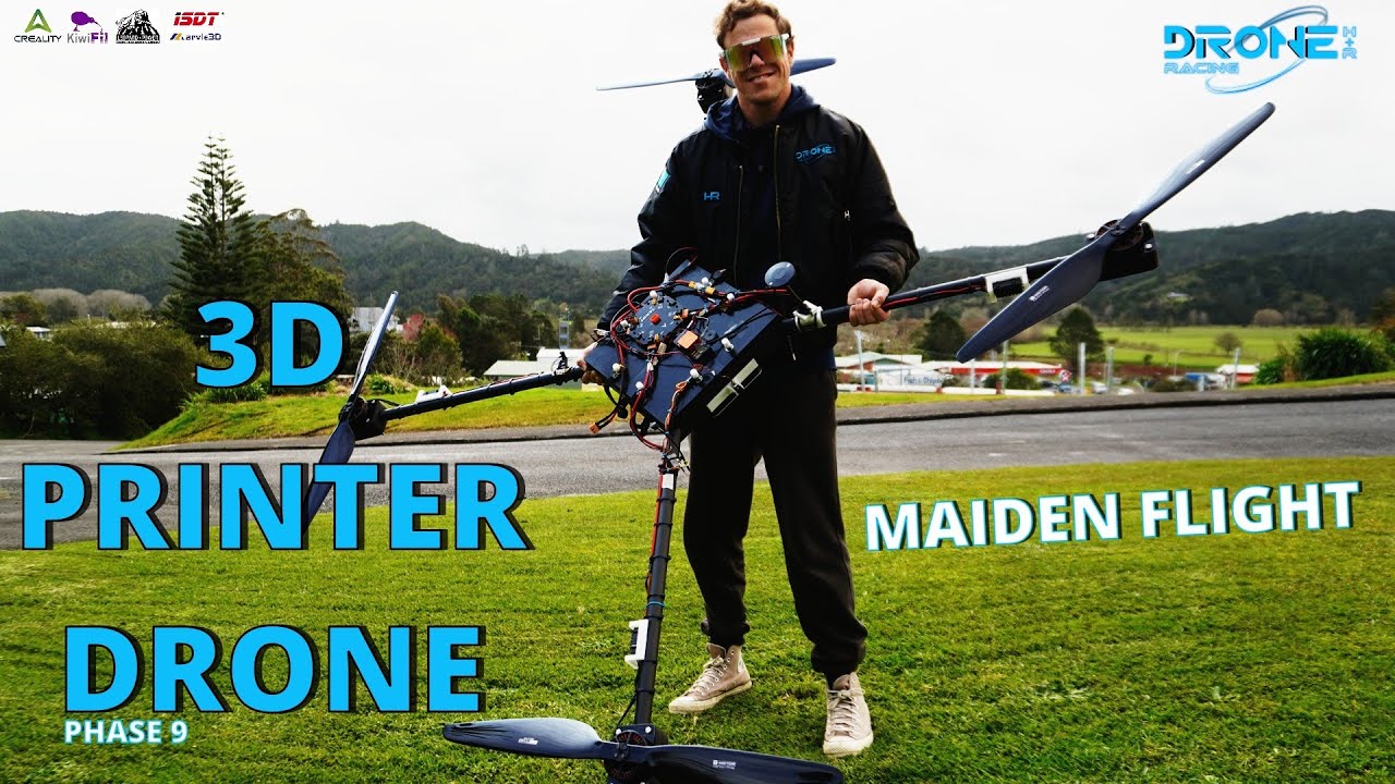 MAKING A FLYING 3D PRINTER DRONE: MAIDEN FLIGHT - YouTube