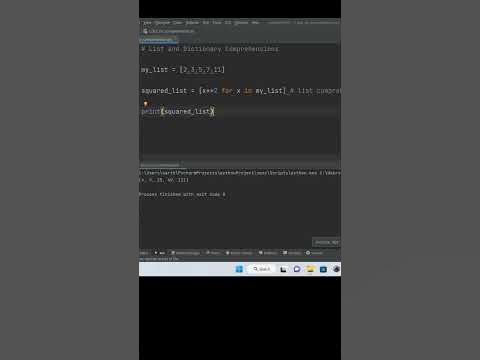 List and Dict Comprehensions #shorts #python - YouTube