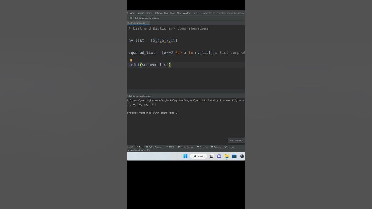 List And Dict Comprehensions Shorts Python Youtube