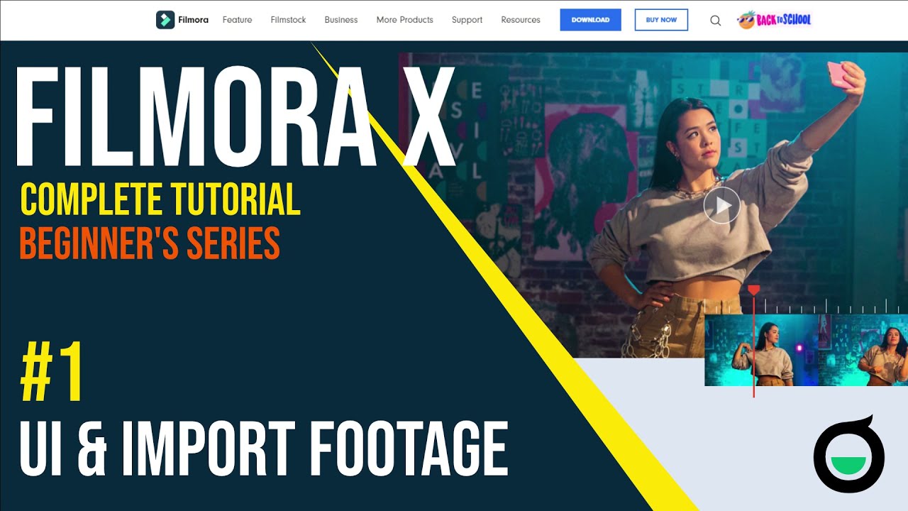 How to Use Filmora X | Beginner's Series #1 | UI & Import Footage - YouTube