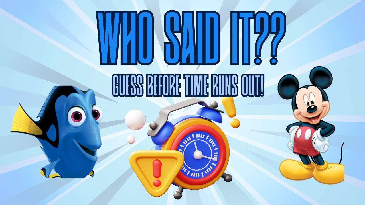 Only Real Fans Can Get All 50. Disney Character Quote Quiz! - YouTube