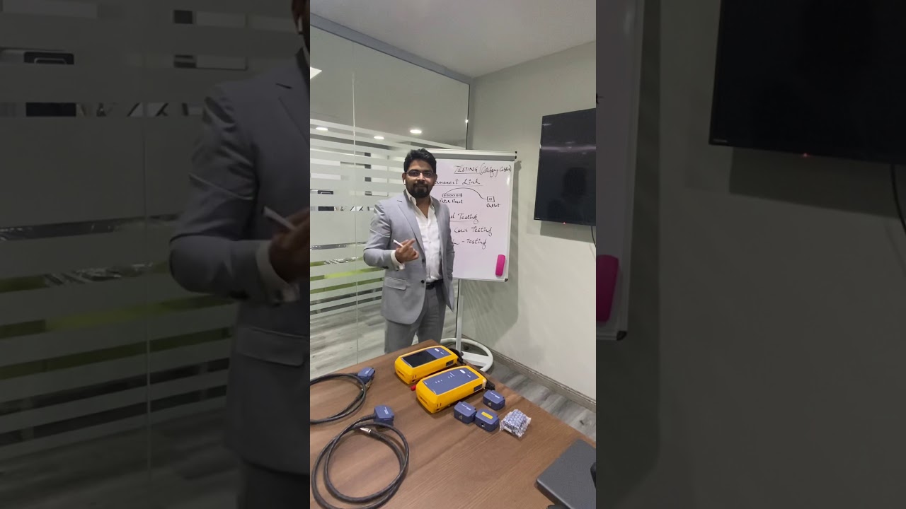 Channel & Permanent Link Testing(Twisted Pair) via Fluke VERSIV - YouTube