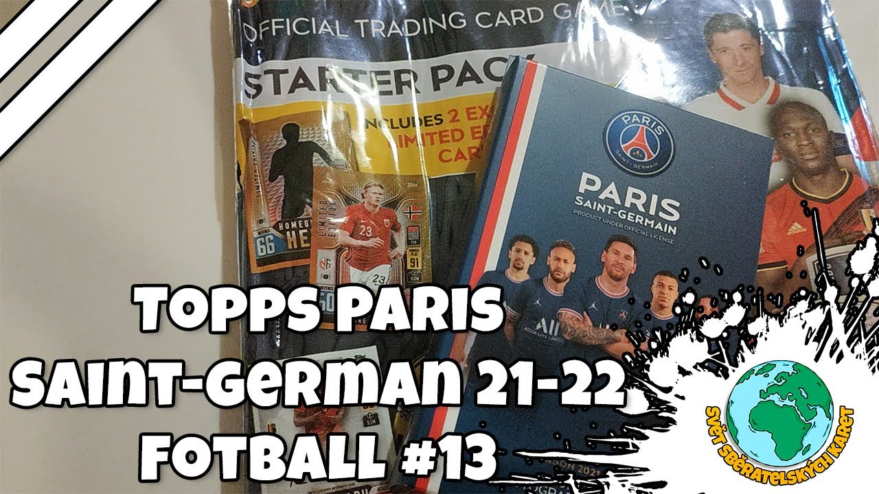 Topps Paris Saint German 21-22 a Starter pack // Fotball #13 - YouTube