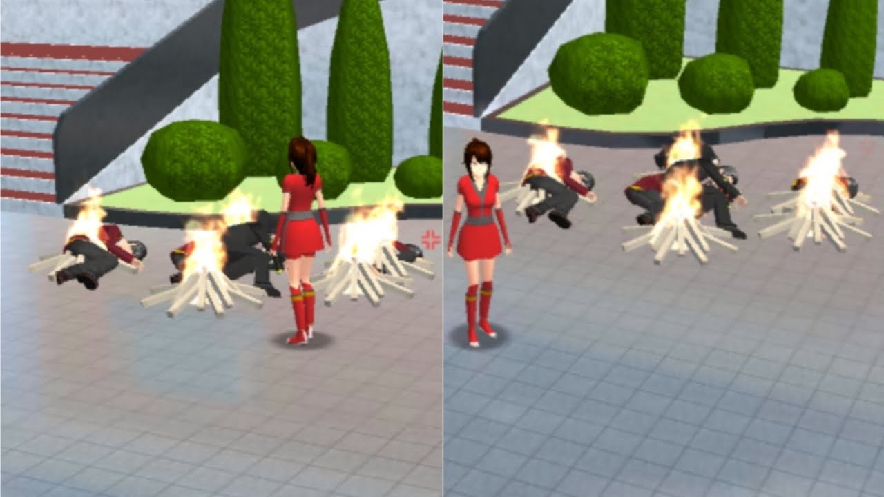 Sakura school simulator//girl Sakura enemy attack #youtubeshorts # ...