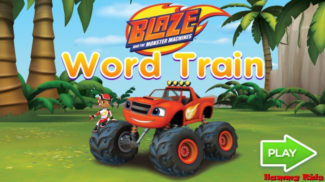 Blaze and the Monster Machines Word Train Gameplay for Kids - YouTube