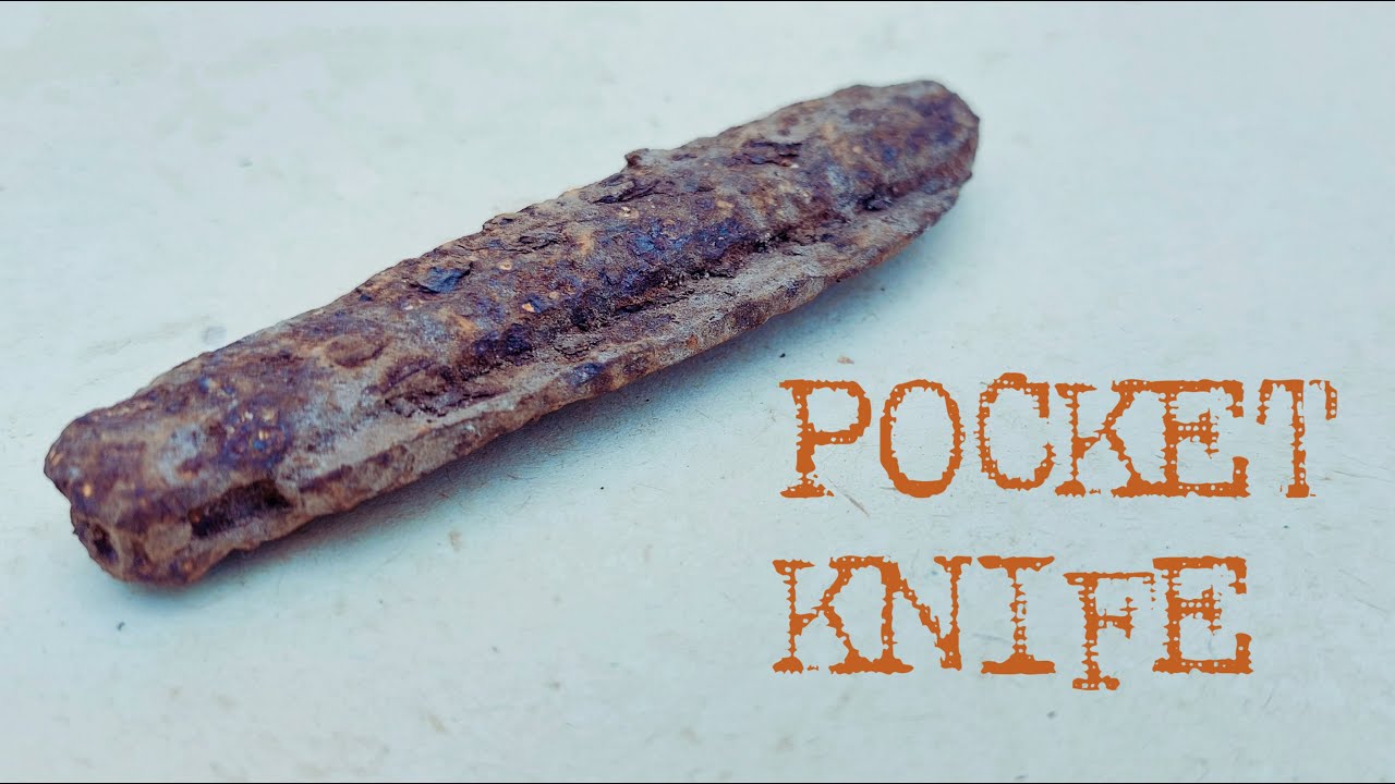 Rusty mysterious pocket knife restoration Old knife recovery - YouTube