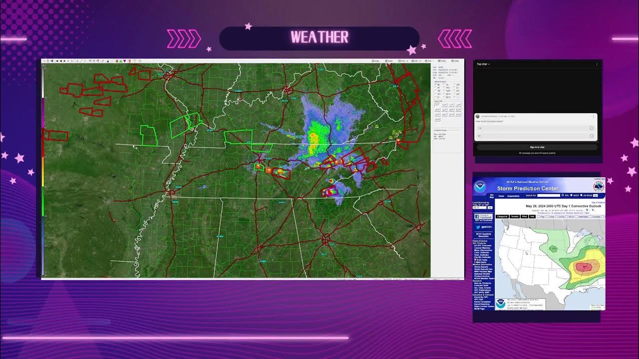 🔴LIVE - Tornado Outbreak With Storm Chasers On The Ground - Live Weather Channel... - YouTube