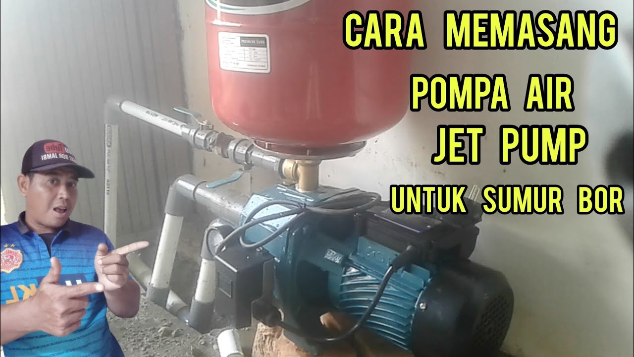 cara pasang pompa jet pump - YouTube
