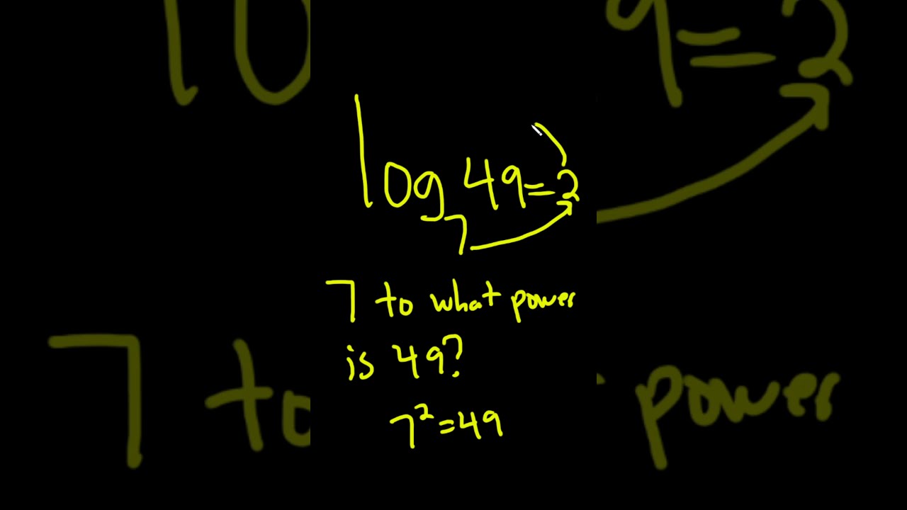 Find The Value Of The Logarithm By Hand Example With Log Base 7 Of 49 Find The Value Of The Logarithm By Hand Example With Log Base 7 Of 49
