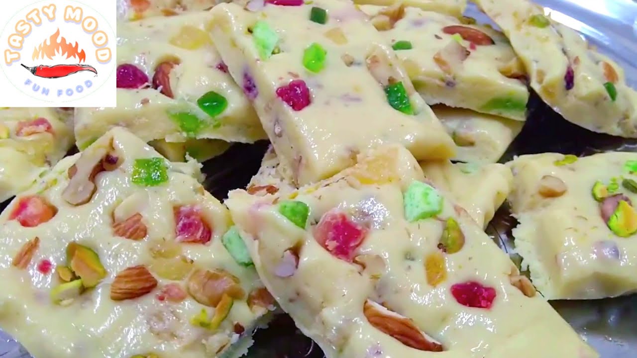 Sheer Pira | Milk Fudge | Afghani Sweet | Milk Powder Barfi | Homemade ...