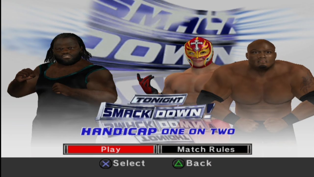 WWE SmackDown vs Raw 2007 - Mark Henry vs Bobby Lashley & Rey Mysterio ...