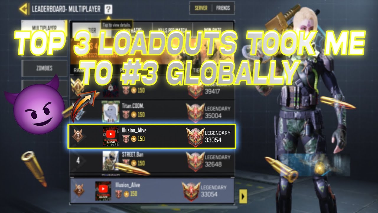 Top 3 Loadouts of #3 Global LB Player! SEASON 4 - YouTube