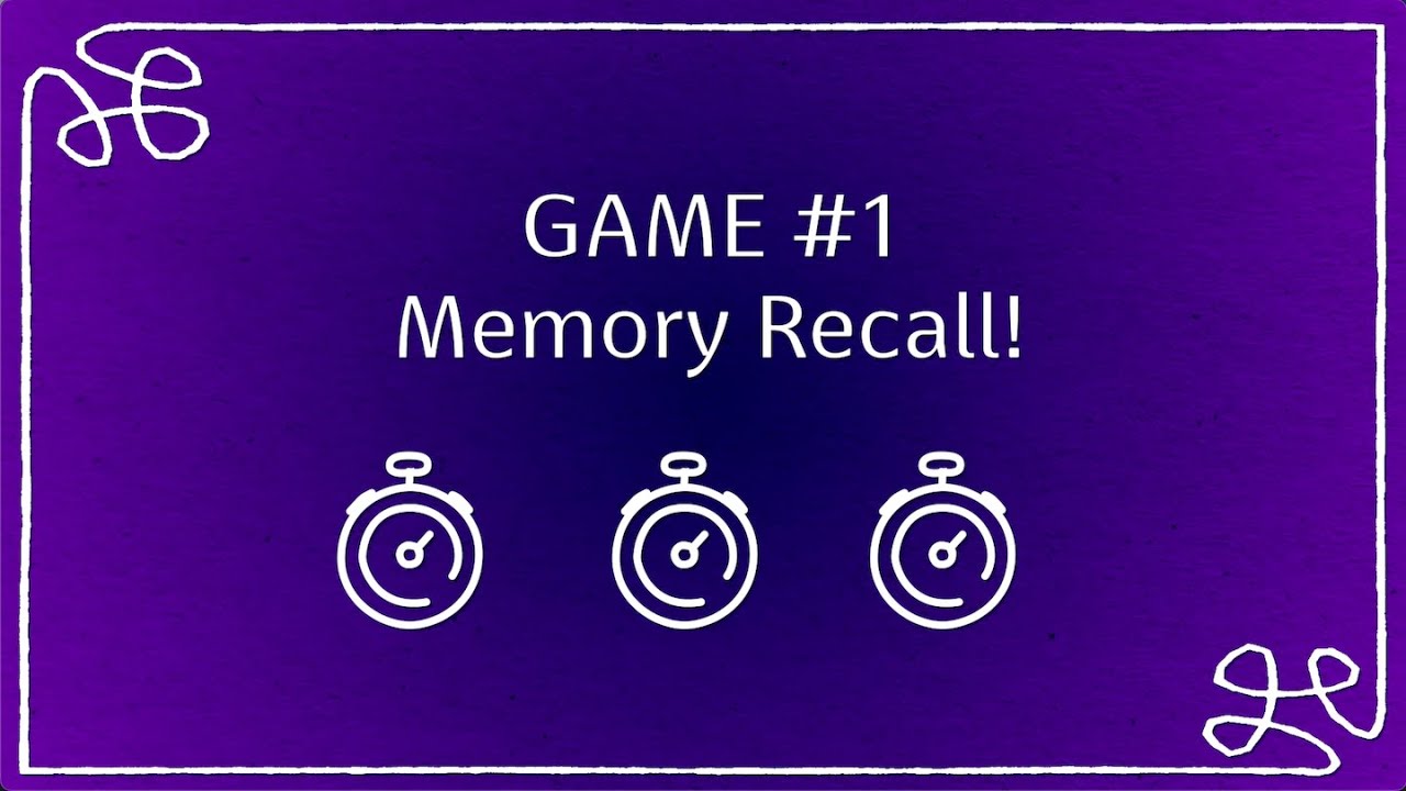 06 Memory Recall Game Salad Bowl - YouTube