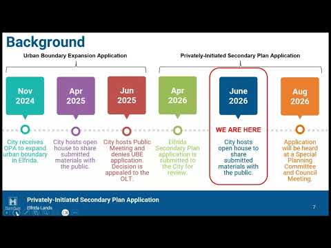 Elfrida Secondary Plan Urban Boundary Expansion Applications - Open House