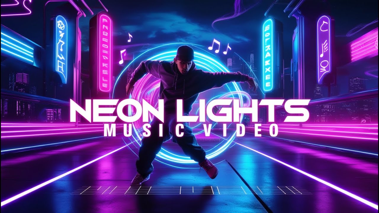 A High-Energy Music Video with Neon Lights | Simona's Library - YouTube