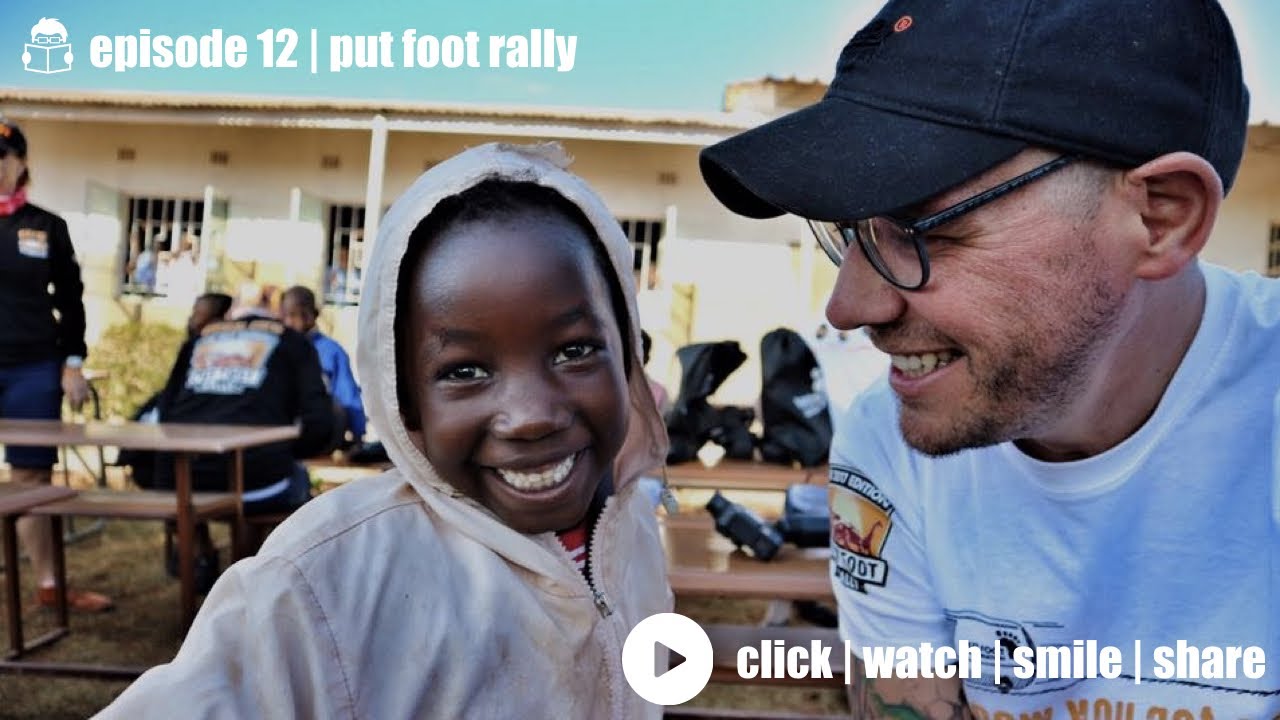 Putting shoes on feet with the Put Foot Rally 2017 #liveforthestory # ...
