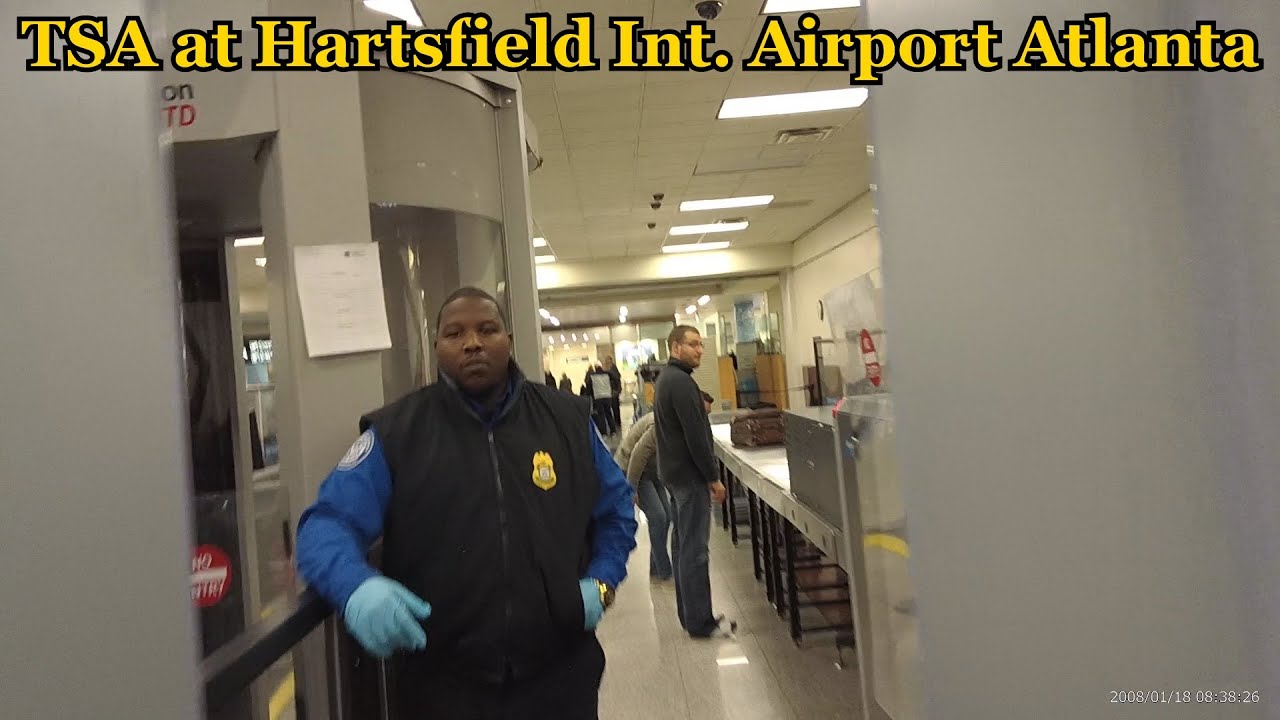 Going Through TSA at Hartsfield with My Family - YouTube