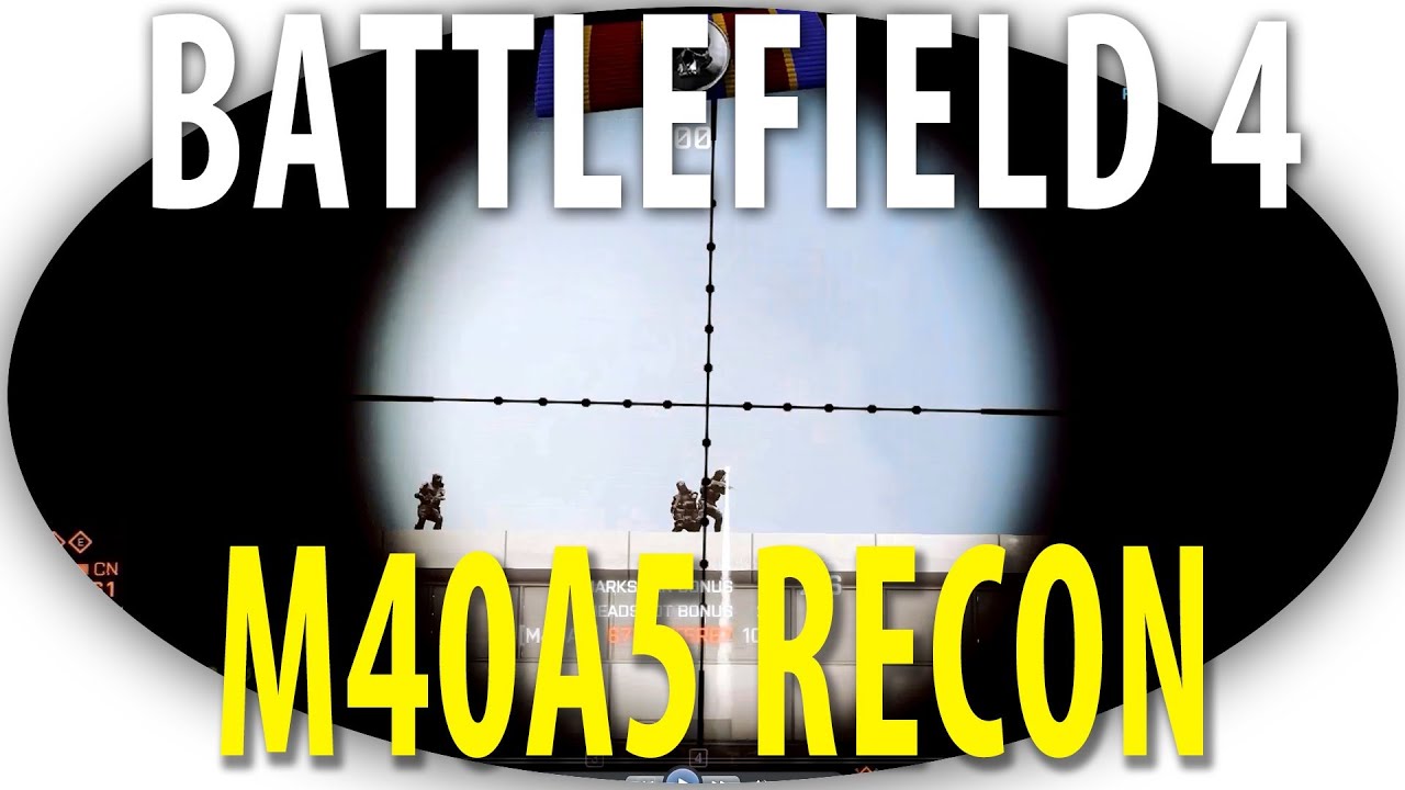 Battlefield 4 - Beta Recon Killing Spree M40A5 Sniper Rifle (BF4 ...