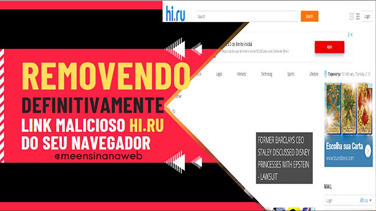 Como remover link malicioso Hi.ru do seu navegador(Atualizado) #reels # ...