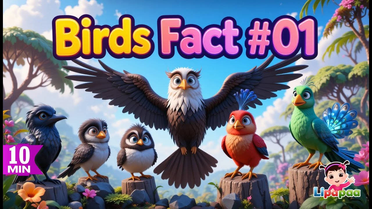 🦅 Incredible Birds Facts | Animated Learning for Kids | Lipapaa Info ...
