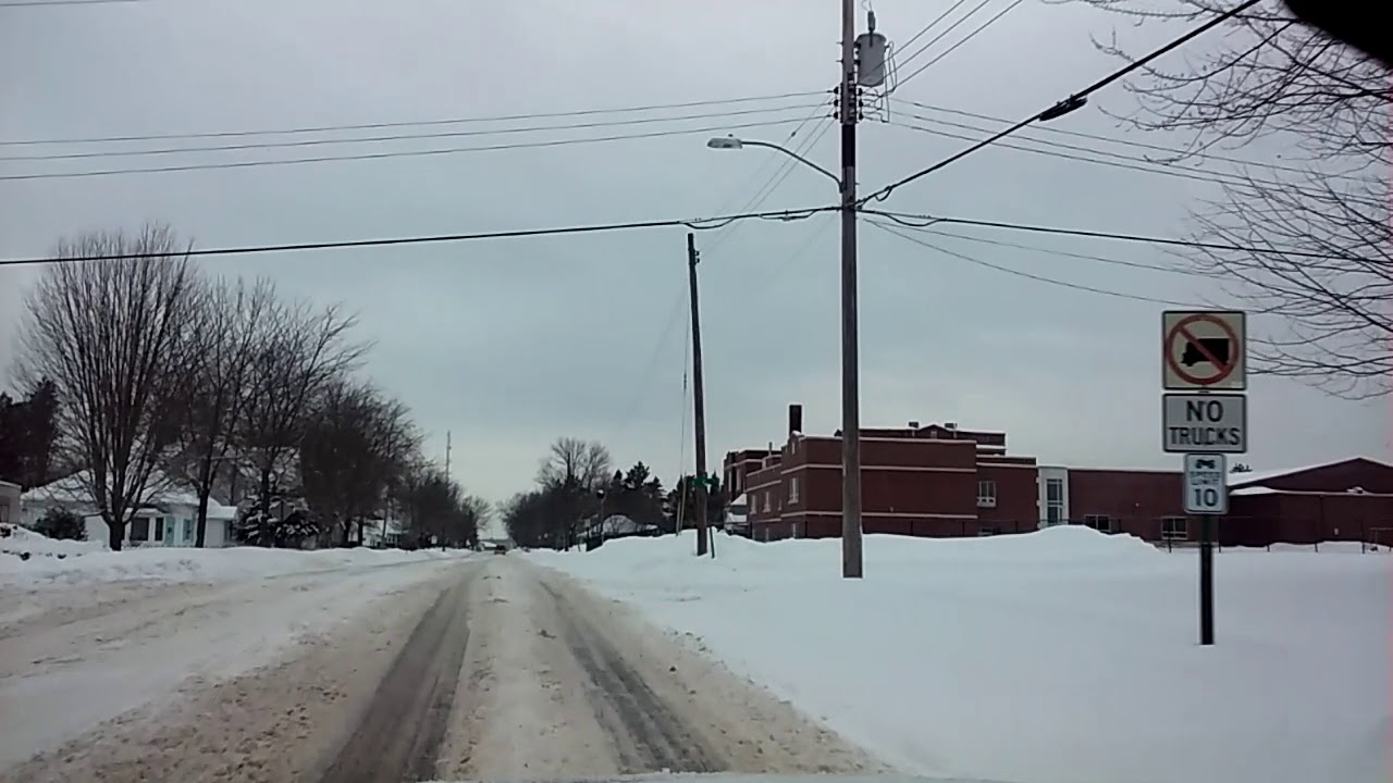 Ladysmith streets after winter storm Jacob - YouTube