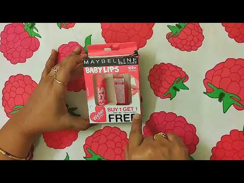 Review of MAYBELLINE NEW YORK - Baby Lips Lipbalm and Lipgloss ||Nancy The Makeup Artist