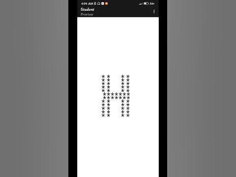 H | How to Print Alphabet's Pattern in javascript - YouTube