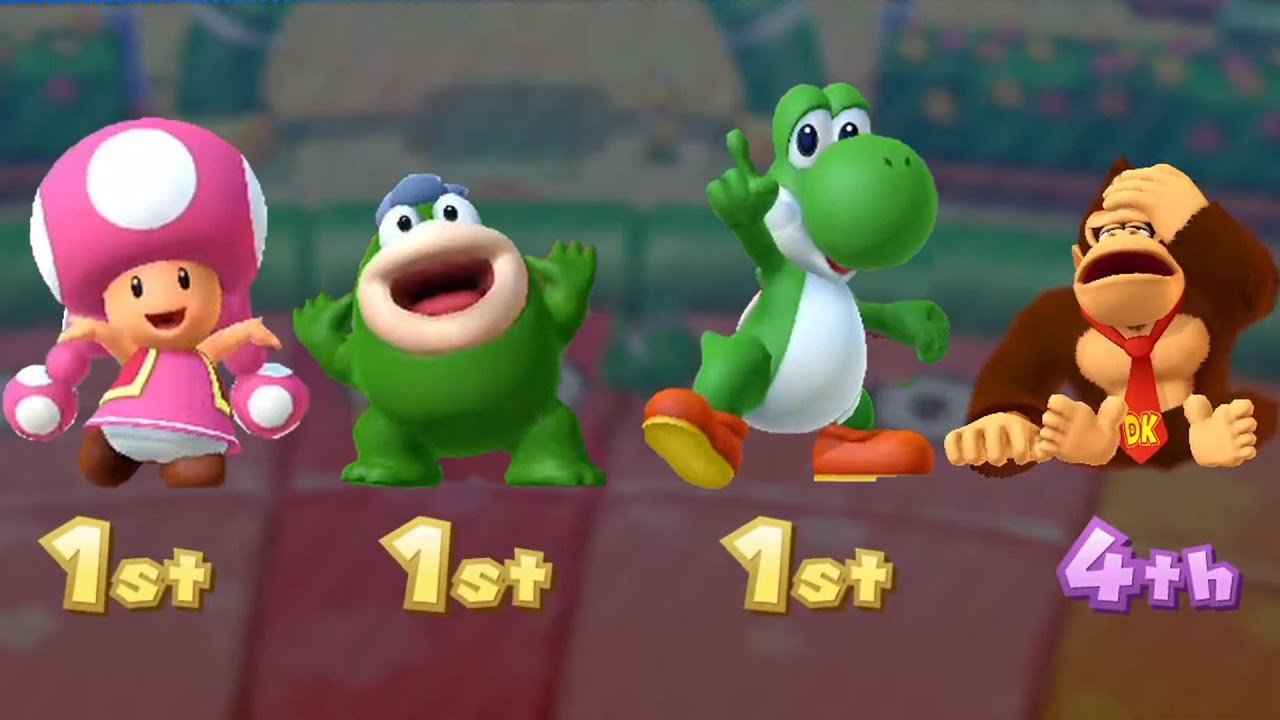 Mario Party 10 Spike Vs Donkey Kong Vs Toadette Vs Yoshi - Coin ...