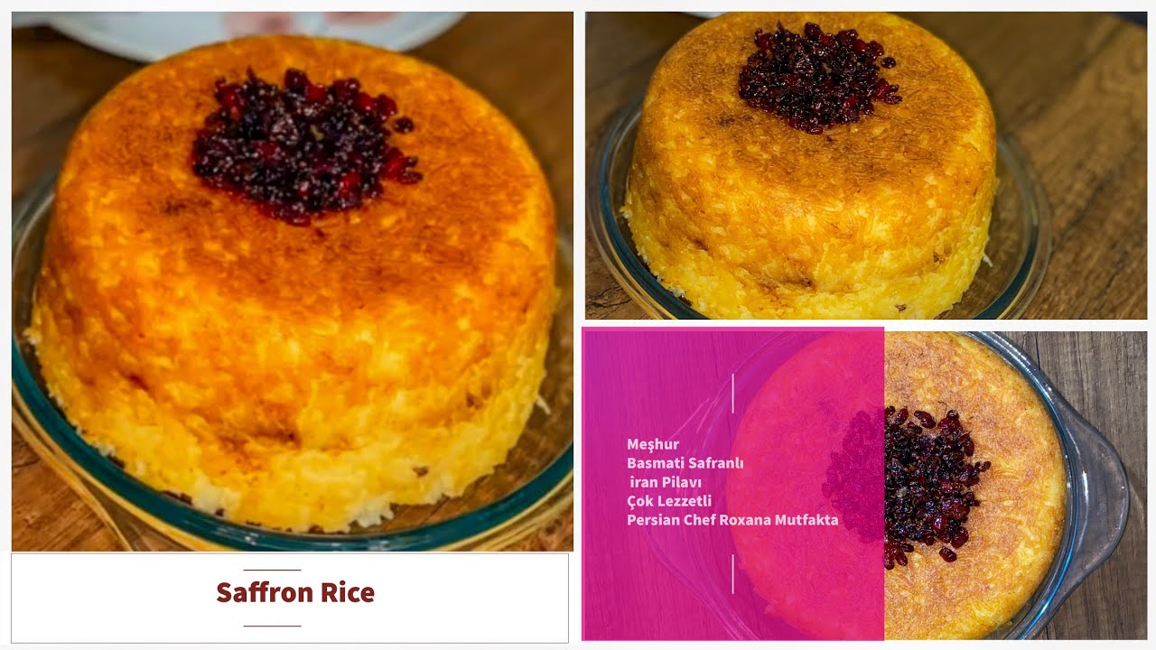 İran Pilavı Basmati I Safranlı Tahdig Tarifi I Tahçın( ته چین ) Saffron ...