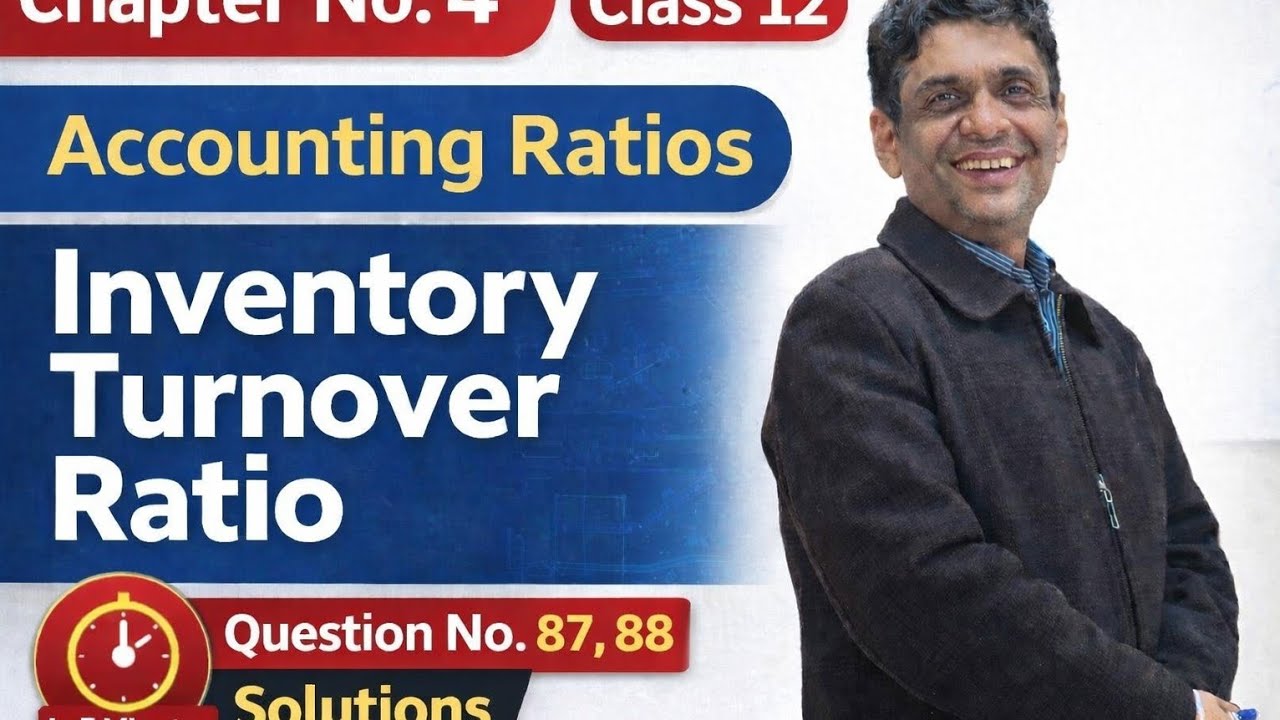 Inventory Turnover Ratio in 3 Minutes | Q.87–88 TS Grewal | Class 12 ...