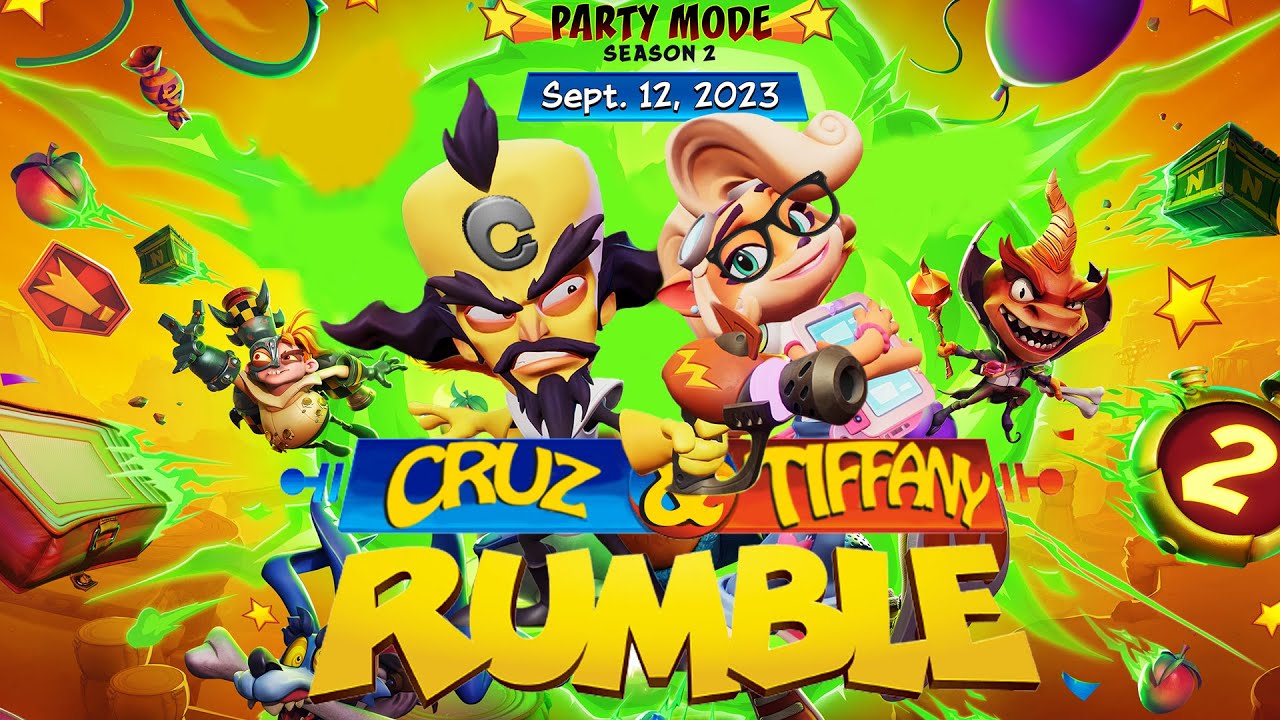 Crash Team Rumble SEASON 2 TEASER! PARTY MODE, RIPTO, NITRO CRATES ...