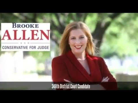 Brooke Allen for Judge of Tarrant County 348th District Court - YouTube
